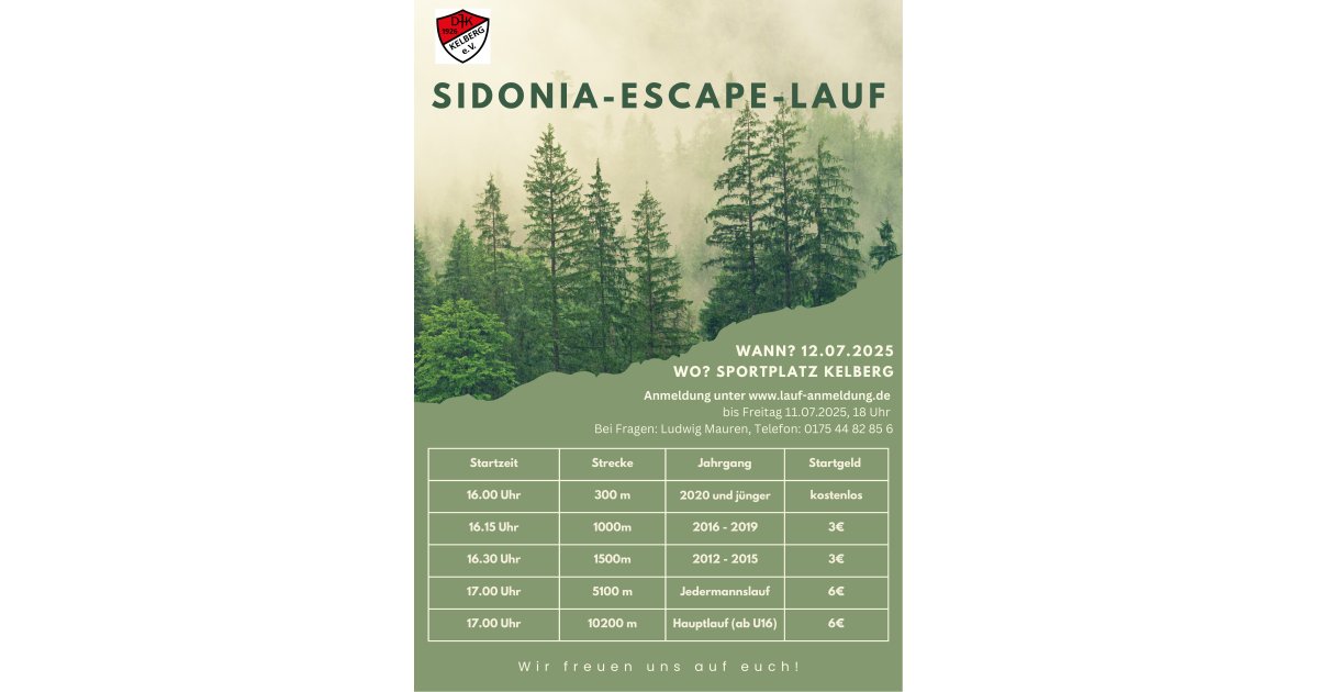 SIDONIA-ESCAPE-LAUF 2025 | WebPackage